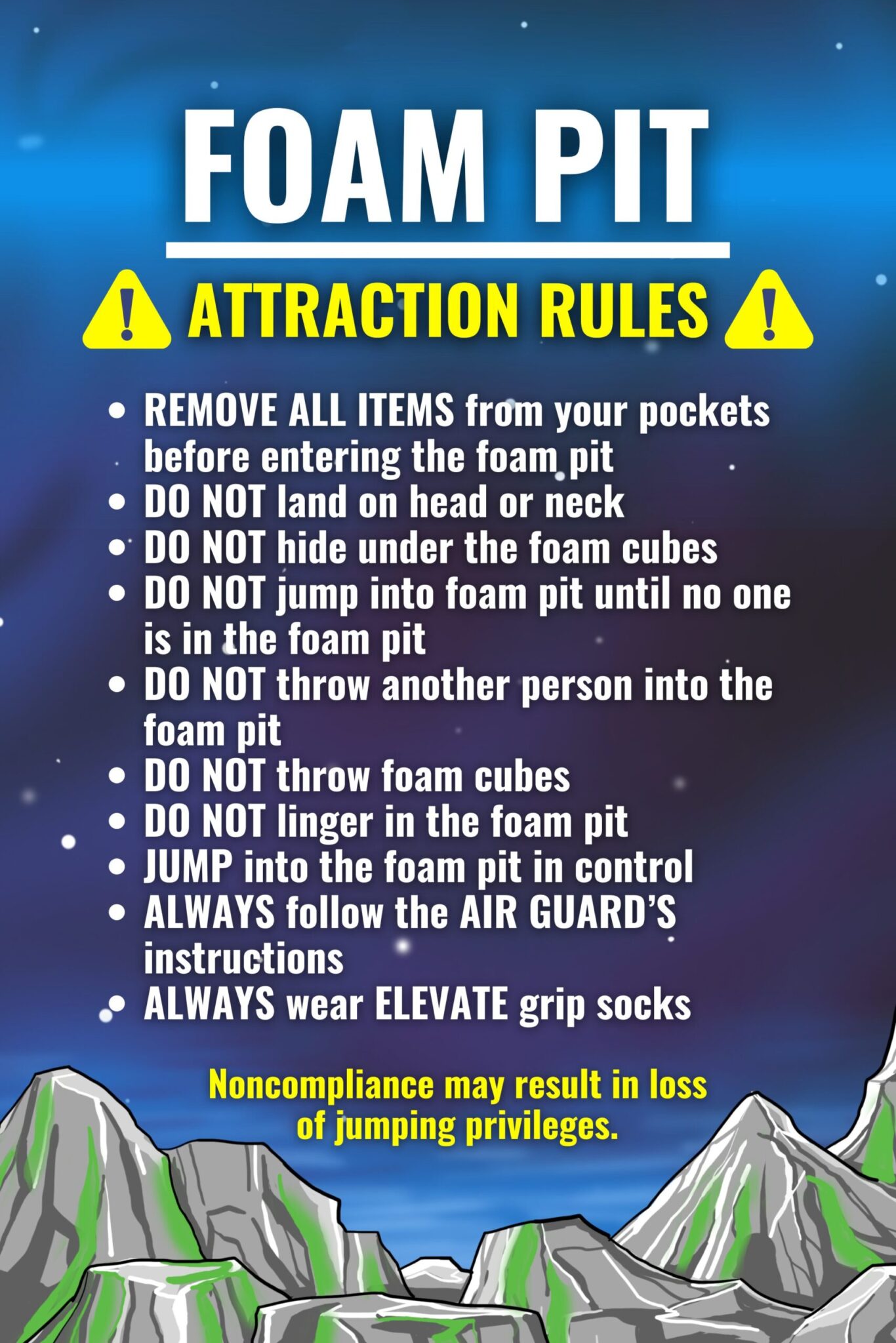 Rules | Elevate Trampoline Park | Tucson, AZ