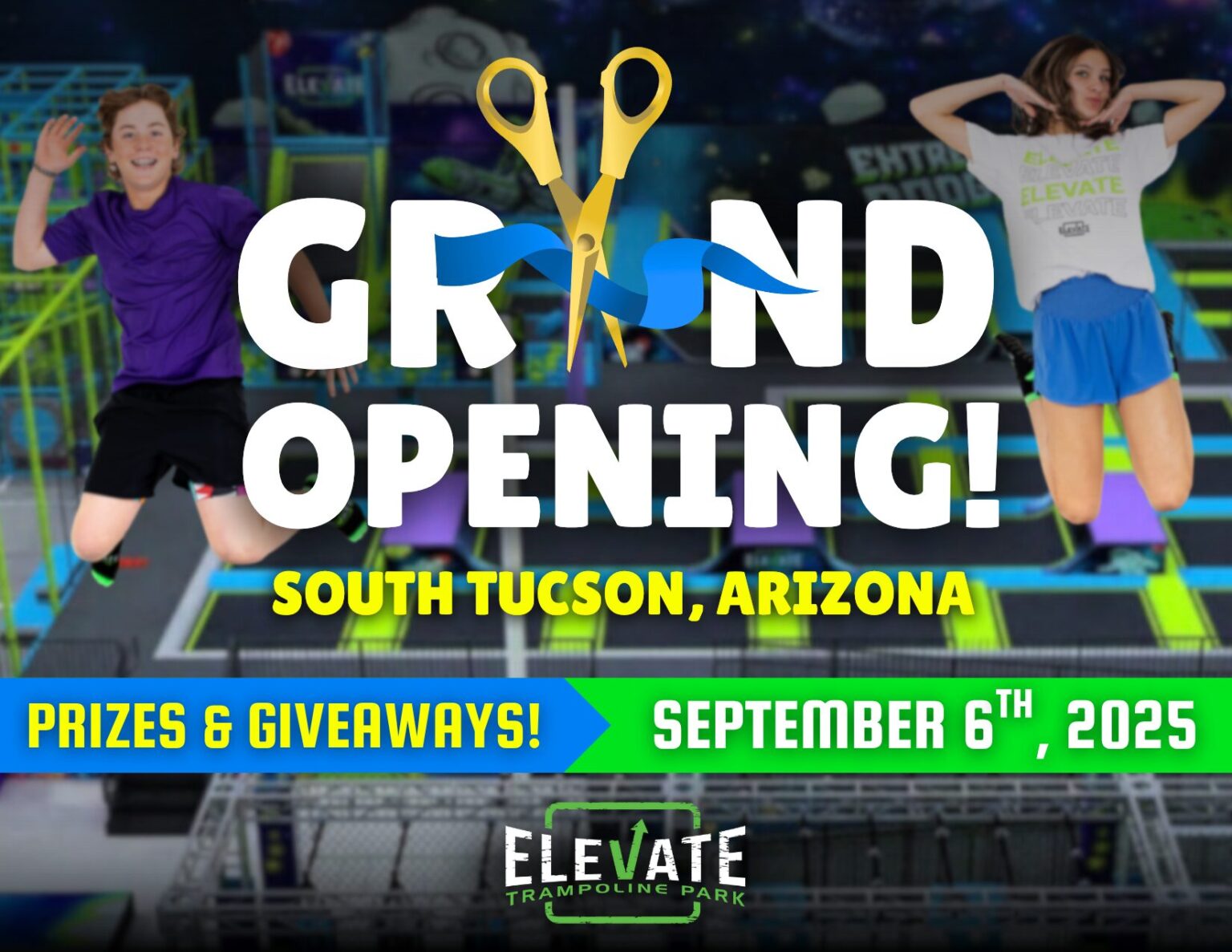Elevate Trampoline Park in South Tucson, Arizona